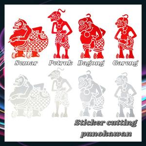 Jual stiker cutting sticker nyala setiker motor murah gambar punokawan ...