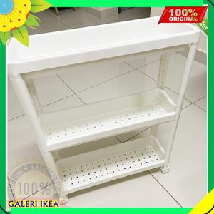 Jual Rak Dorong Meja Troli beroda rak dapur plastik panjang 54x18x71 cm ...
