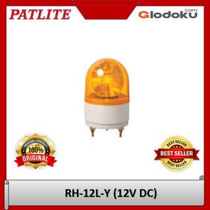 Jual PATLITE LAMP ROTATING RH-12L-Y (12V DC) NO BUZZER, AMBER - Jakarta Barat - GLODOKU | Tokopedia
