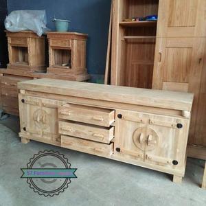 Jual Bufet retro jati mentahan - lemari pendek untuk meja Tv model ...