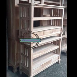 Jual Rak Lemari/ Tempat Sepatu Sendal/ Sandal kayu jati mentahan - Kab ...