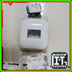 Jual Panasonic face plate 1 Hole include modular cat6 dan outbow ...