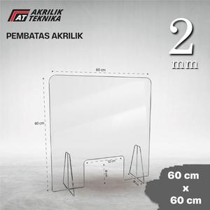 Jual PARTISI / SEKAT / PEMBATAS MEJA AKRILIK TABLE DIVIDER KASIR ...