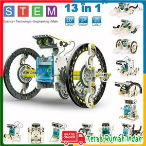 Jual Mainan Rakitan Kreatif-Robot Science 13 in 1 Transforming Tenaga ...