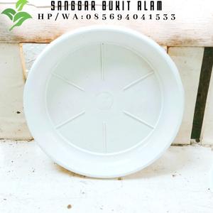 Promo tatakan / alas pot tanaman berbagai macam ukuran - Putih, 25 cm ...