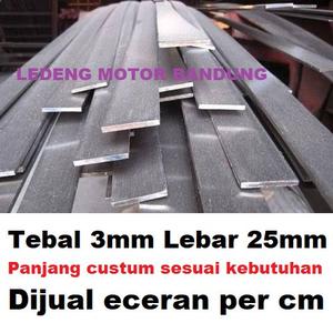 Jual Besi Plat Strip Polos Ketebalan 3mm Panjang Custom Sesuai dg - Kab ...