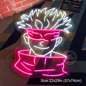 Jual Gojo Satoru Neon Sign Custom Anime Led Signs Wall Decor for PTSent ...