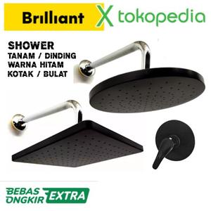 Jual Wall Shower Tanam, Dinding Hitam Kran, Keran Stainless Paket ...