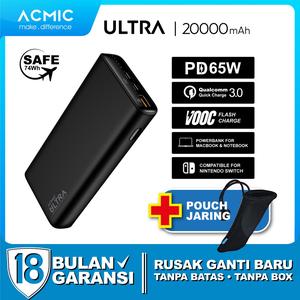 Jual ACMIC ULTRA 65W PD 20000mAh PowerBank Laptop MacBook Nintendo ...