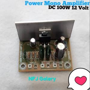 Jual Kit power amplifier subwoofer mono DC 100 W 12 Volt Original 100 ...