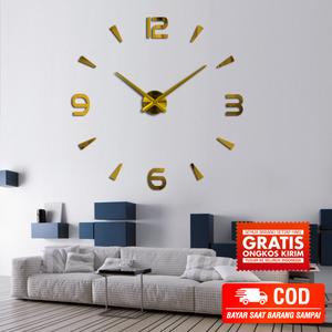 Jual Jam Dinding Besar Raksasa DIY Giant Wall Clock 130cm Model Angka ...