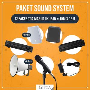 Promo Paket Sound System Speaker Masjid TOA Ukuran 15m x 15m Cicil 0% ...