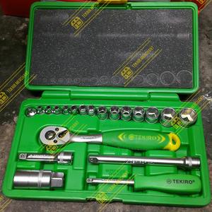 Jual inchi 1 4-3 8 kunci tekiro sok hand 6pt 21pcs socket wrench set ...