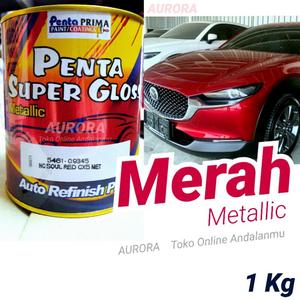 Jual Cat Penta Super Gloss Merah Metalik Soul Red CX5 Metallic Metalic ...