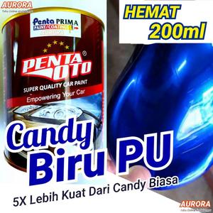 Jual Cat Candytone Biru PU Kilo Penta Oto Candy Tone Bright Blue 200ml ...