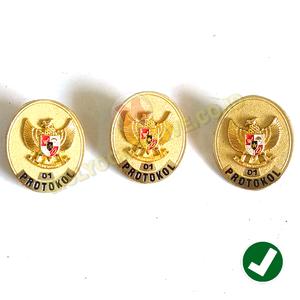 Jual Pin Protokol Garuda Lencana Protokol Oval Pengait Jarum Rantai ...