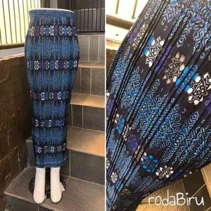 Jual Galllery Batik Rok plisket batik motif toraja navy rok span instan ...
