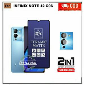 Jual 2IN1 CERAMIC MATTE BLUE LIGHT INFINIX NOTE 12 G96 ANTI RADIASI FULL - NOTE 12 G96 - Jakarta ...