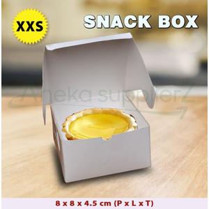 Jual Kotak Kue - Box Kue - Dus Kue - Snack Box - 8x8x4.5 cm- PUTIH ...