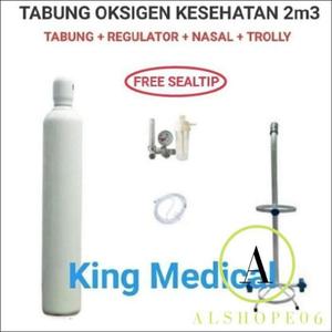 Jual Tabung Oksigen 2m3 Satu Set Lengkap Dengan Regulator Dan Troli - Kota Surabaya ...