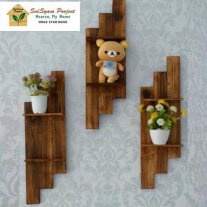Jual Rak dinding kayu minimalis dekorasi rustic Jati Belanda Unik ...