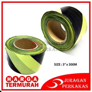 Jual ↨ POLICE LINE 3 X 300 METER KUNING HITAM GARIS POLISI BARRICADE ...