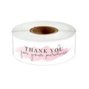 Jual Hot [10 Pcs] Thank You Sticker Label Panjang Stiker Terima Kasih ...