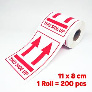 Jual Stiker Label This Side Up Sticker Pengiriman 11 x 8 cm 1 Roll/200 ...