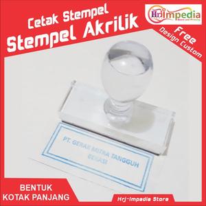Jual Cetak Stempel Akrilik Cetak Stempel Acrylic Ukuran Kotak Persegi ...