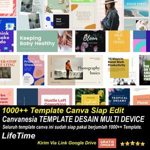 Jual 1000 Template Canva Siap Edit Canvanesia TEMPLATE DESAIN MULTI ...