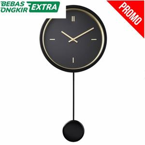 Jual ID Jam Dinding MODEL Dengan Ekor Minimalis ST 26cm Original_Hitam ...