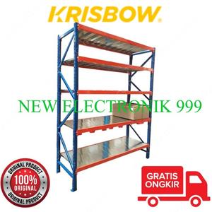 Jual KRISBOW BASIC SHELVING 5L 700X1800X2500MM 300KG 10258817 - Jakarta ...