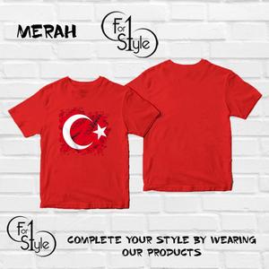 Jual Turki Flagge Istanbul Bendera Mond Stern Membusuk Erdogan T-shirt ...