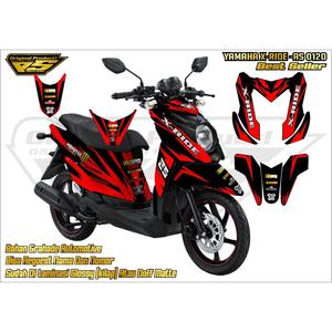 Jual 0120 DECAL STIKER FULL BODY CUSTOM MOTOR X-RIDE - Biru Muda, GLOSY ...