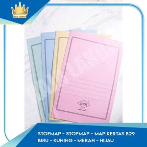 Jual Stofmap / Stopmap / Map Kertas B29 WARNA WARNI Campur - 1 Pak ...