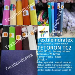Jual per 1 roll KAIN craft spanduk TETORON TC2 Lebar 115 CM bahan ...