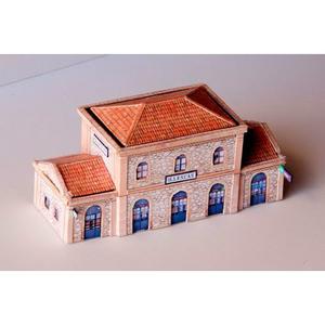 Jual Diy Papercraft Diorama Stasiun Kereta Illescass Skala 1-160 ...