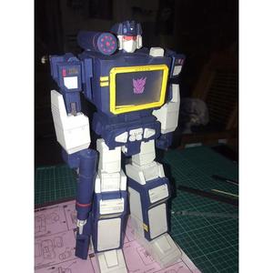 Jual Diy Papercraft Lembar Pola Robot Transformer G1 Soundwave 40Cm Bc ...