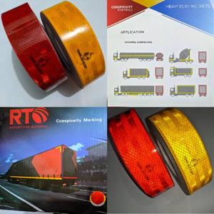 Jual STIKER REFLEKTIF MOBIL TRUK KONTAINER BOX PER METER STICKER LIS ...