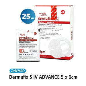 Jual Dermafix S IV Dressing Advance 5 x 6 Cm OneMed box isi 25pcs ...