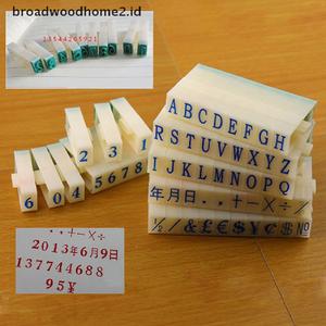Jual Wood Stempel Kertas Motif Angka Simbol Huruf - Kota Surabaya ...