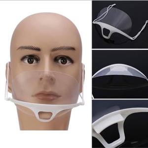 Jual Masker Penutup Mulut Plastik Transparent Segitiga Sanitary Koki ...