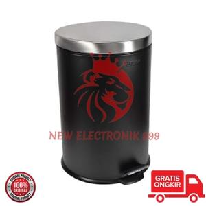 Jual Krisbow 20 Ltr Tempat Sampah Pedal Soft Close Bulat Hitam 10392687 - Jakarta Barat - New ...