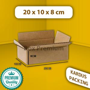 Promo Kardus Dus Box 20x10x8 cm Packing KMK/125 BFlute Baru Polos Tebal ...