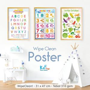 Jual Poster Edukasi Wipe Clean / Laminasi Glossy Full Color Tebal ...