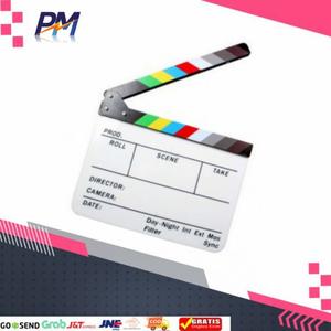 Jual Murah!! Profesional Clapper Board Colorful Acrylic - TS-3EL ...