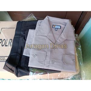 Jual Setelan PDH Jatah POLRI / Seragam PDH Coklat POLISI / Baju PDH ...