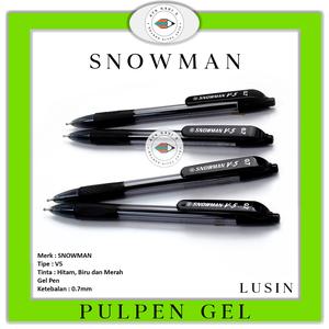 Jual SNOWMAN - Pen - Pulpen Hitam - Biru - Merah V5 0.7mm - Lusin ...