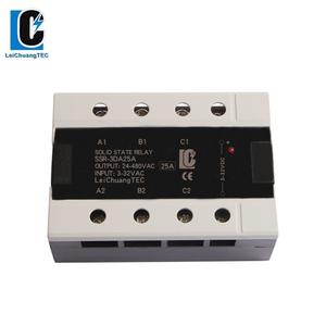 Jual Three Phase Solid State Relay 25A DC/AC 3 Phase SSR PTSent - Kota ...