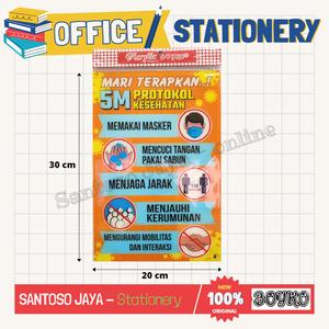 Jual Akrilik BOYKO - 5M PROTOKOL KESEHATAN - Acrylic Sign Folio 20x30 ...